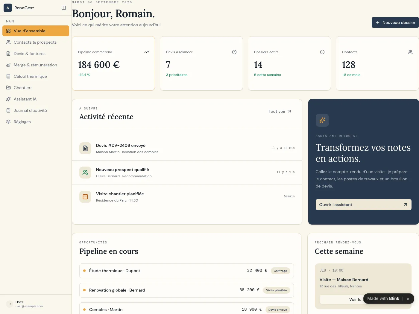 RenoGest AI Suite