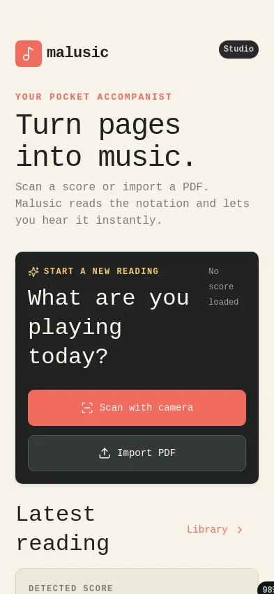 Malusic Sheet Scanner