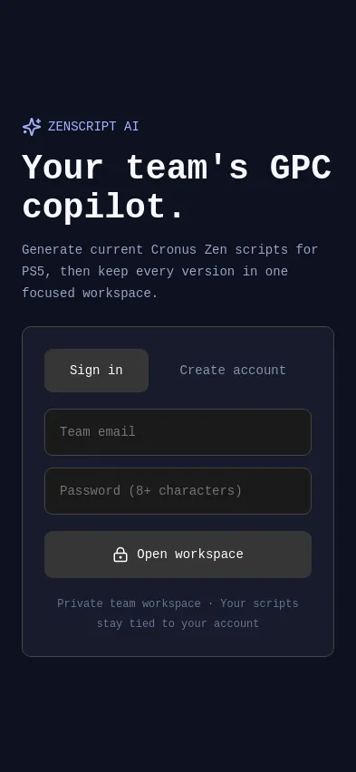 ZenScript AI Mobile