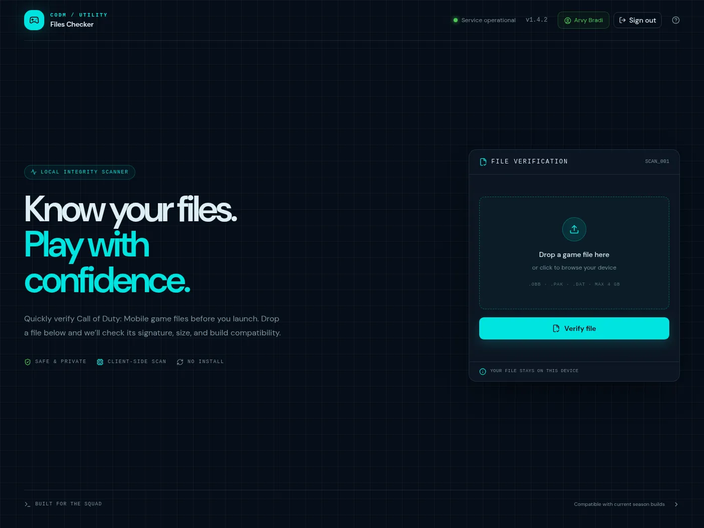 CoDM Files Checker