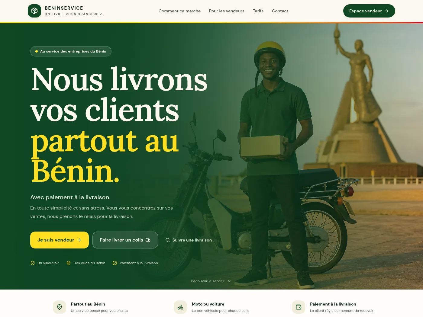 BENINSERVICE Pro Delivery Platform