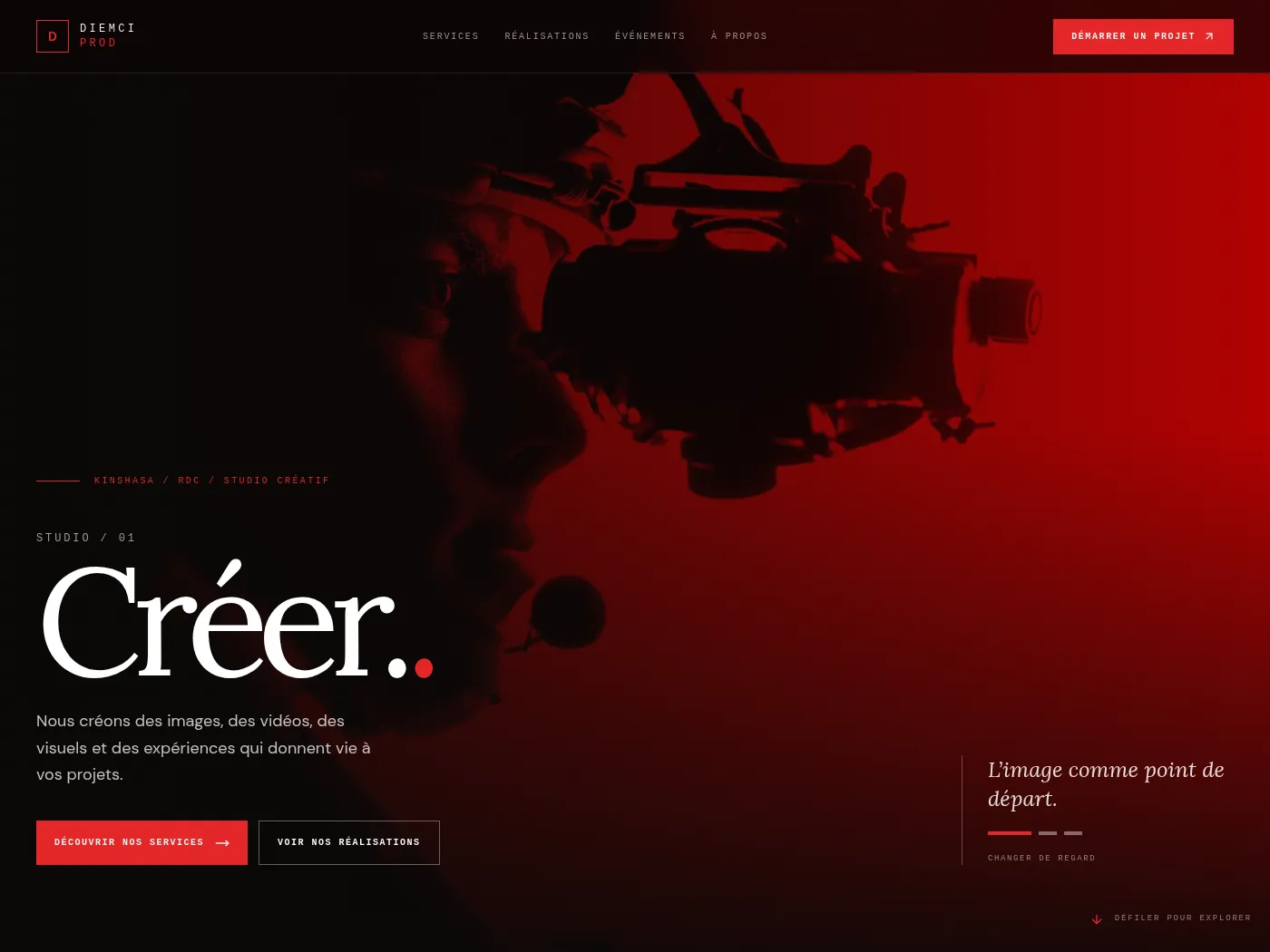 DIEMCI PROD Creative Site