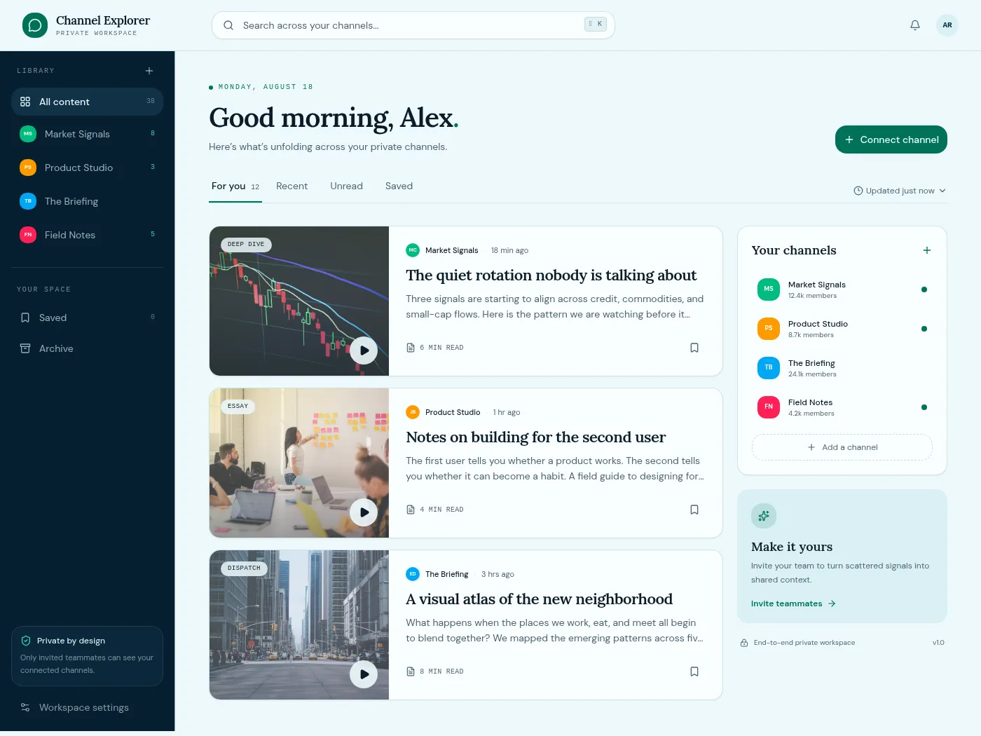 Telegram Channel Explorer