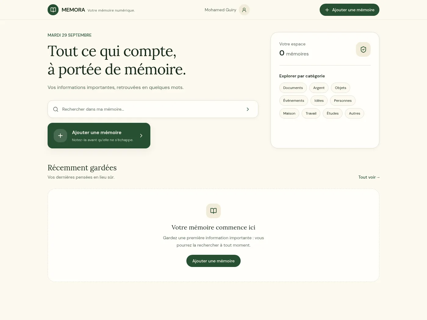 MEMORA: Memory AI Assistant