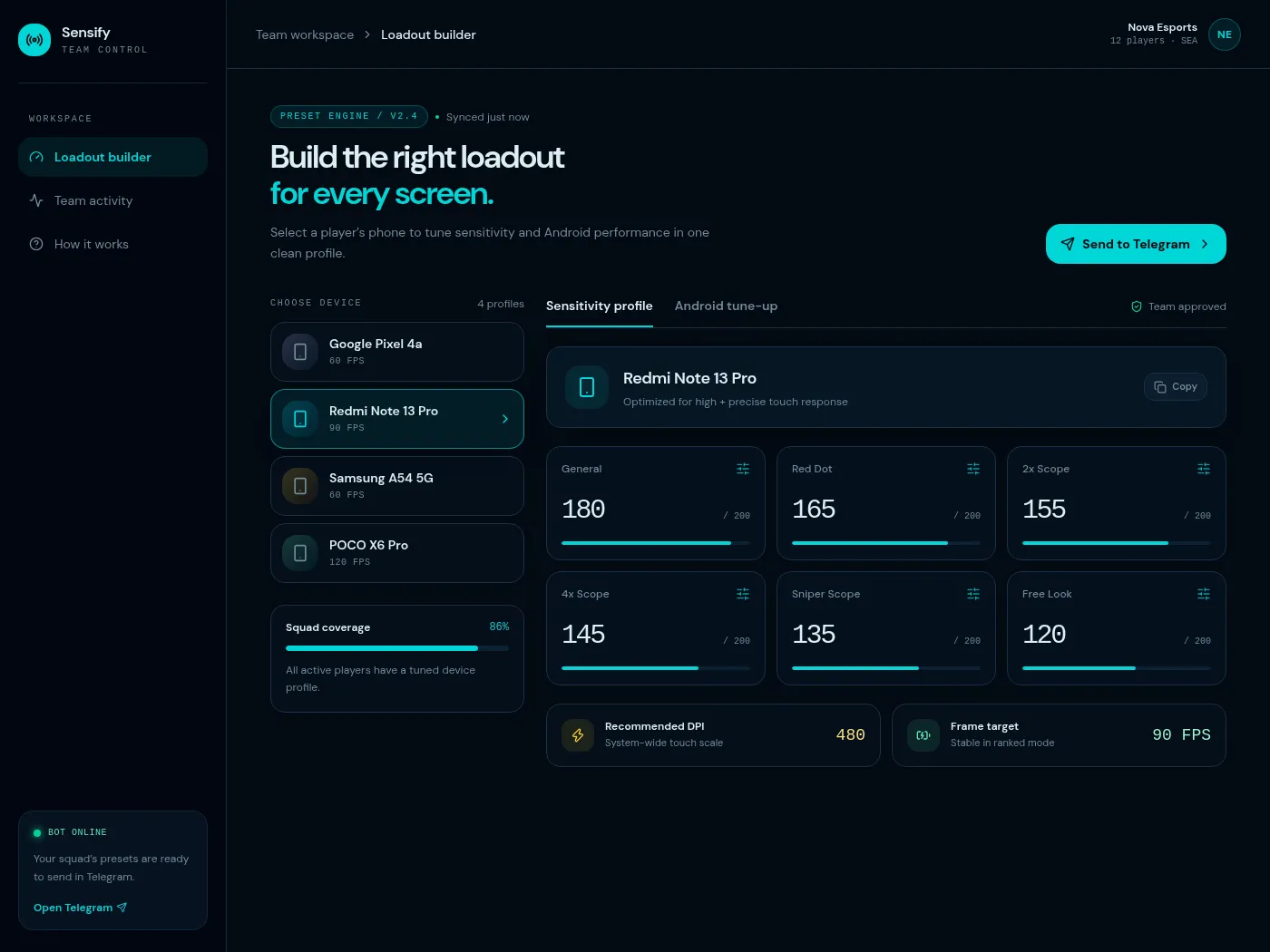 Sensify Bot