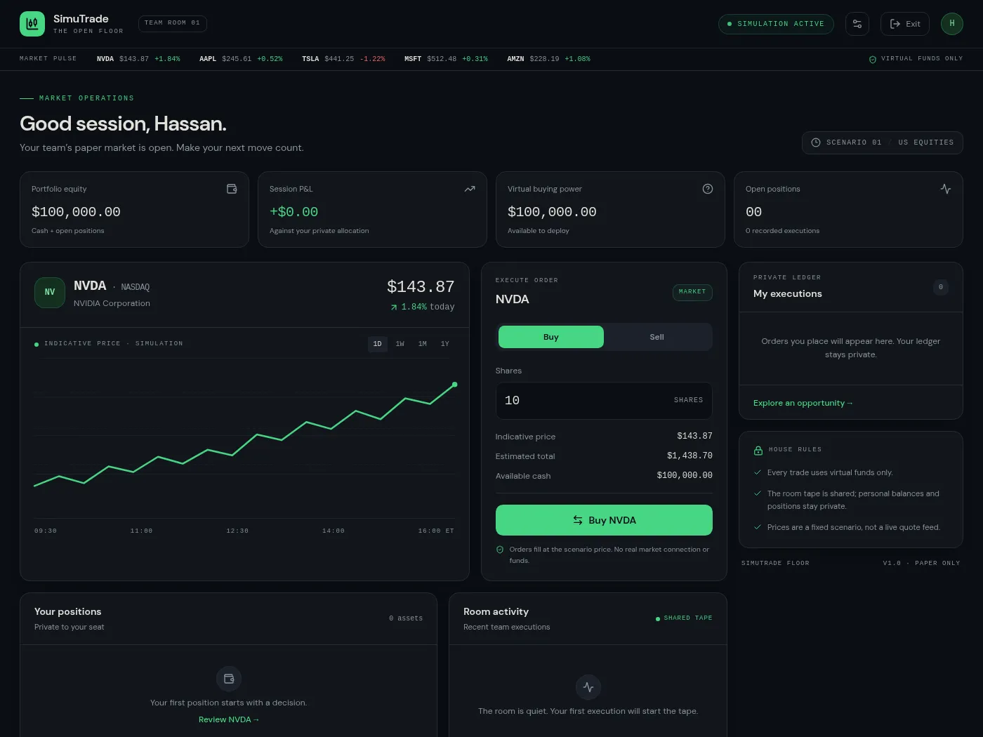 SimuTrade LARP Suite