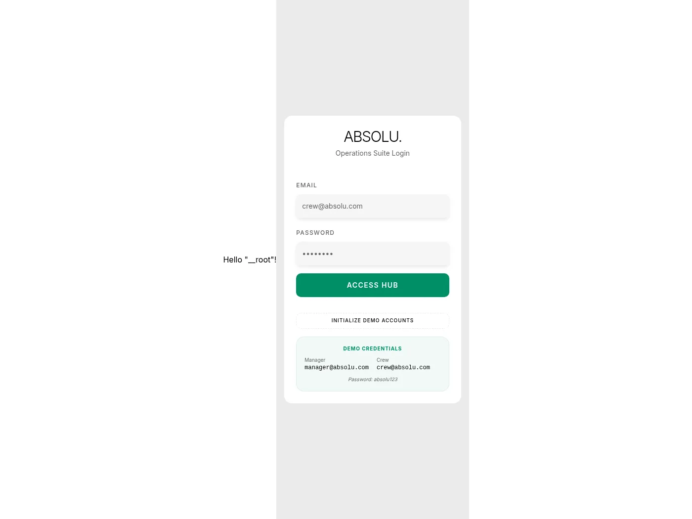 Absolu Operations Suite