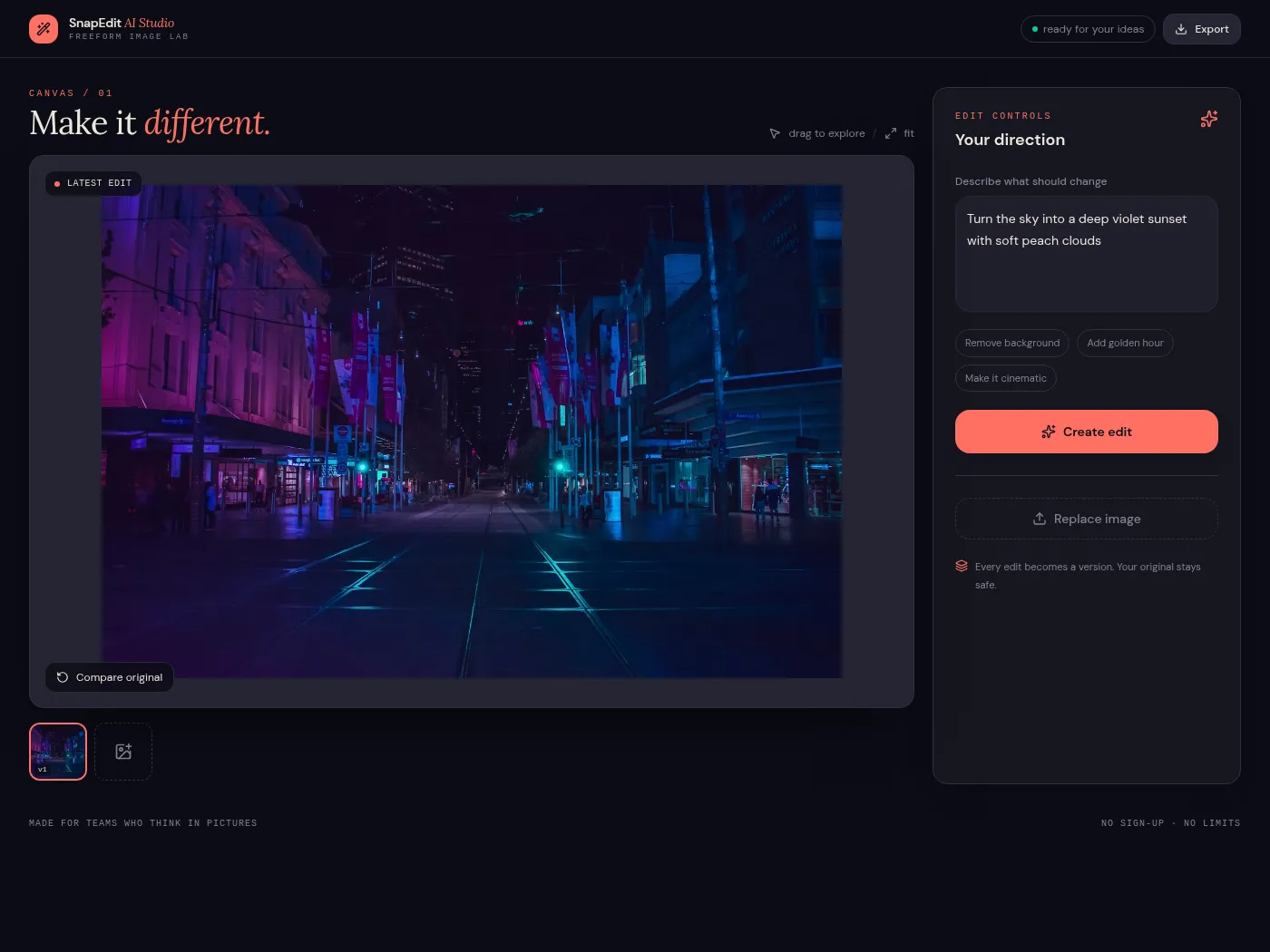 SnapEdit AI Studio