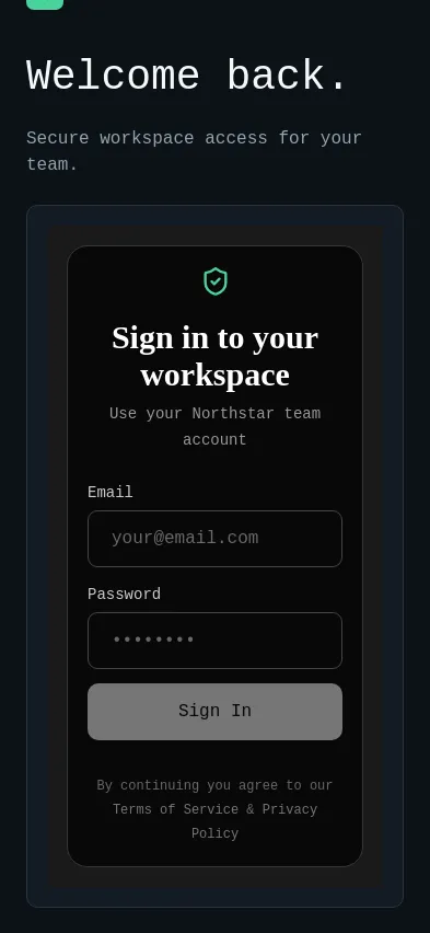 Admin Panel Mobile