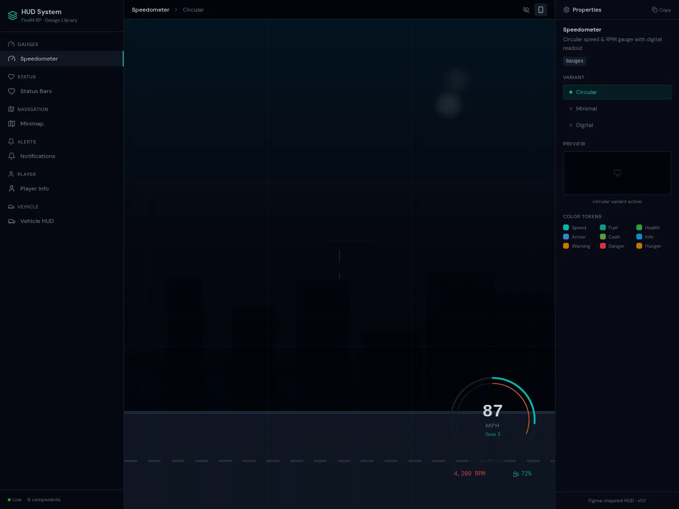 Figma HUD for FiveM RP