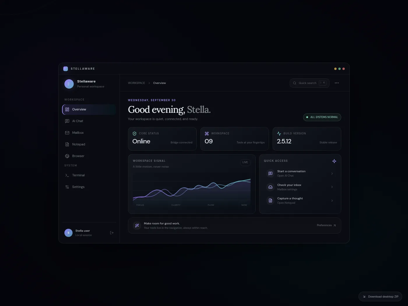 Stellaware Dashboard Portal