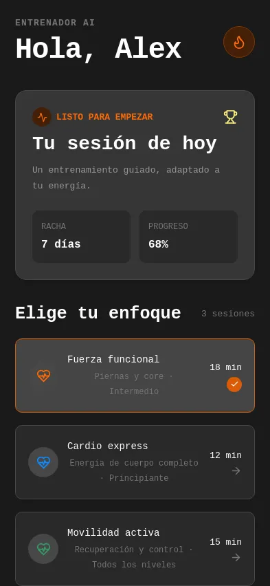Entrenador Personal AI