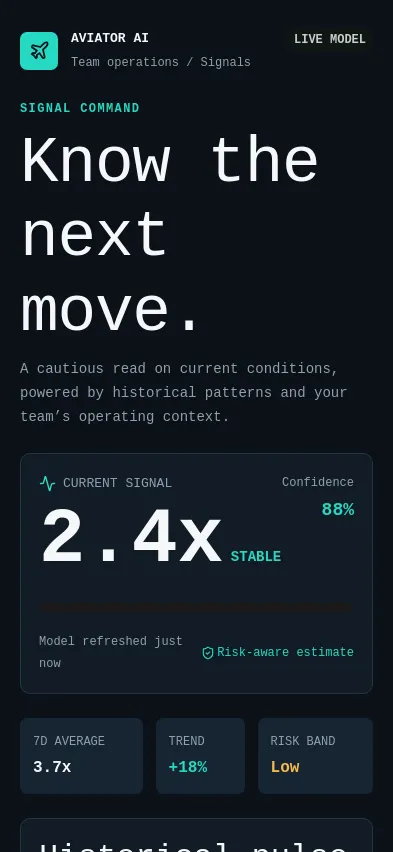 Aviator AI Signals