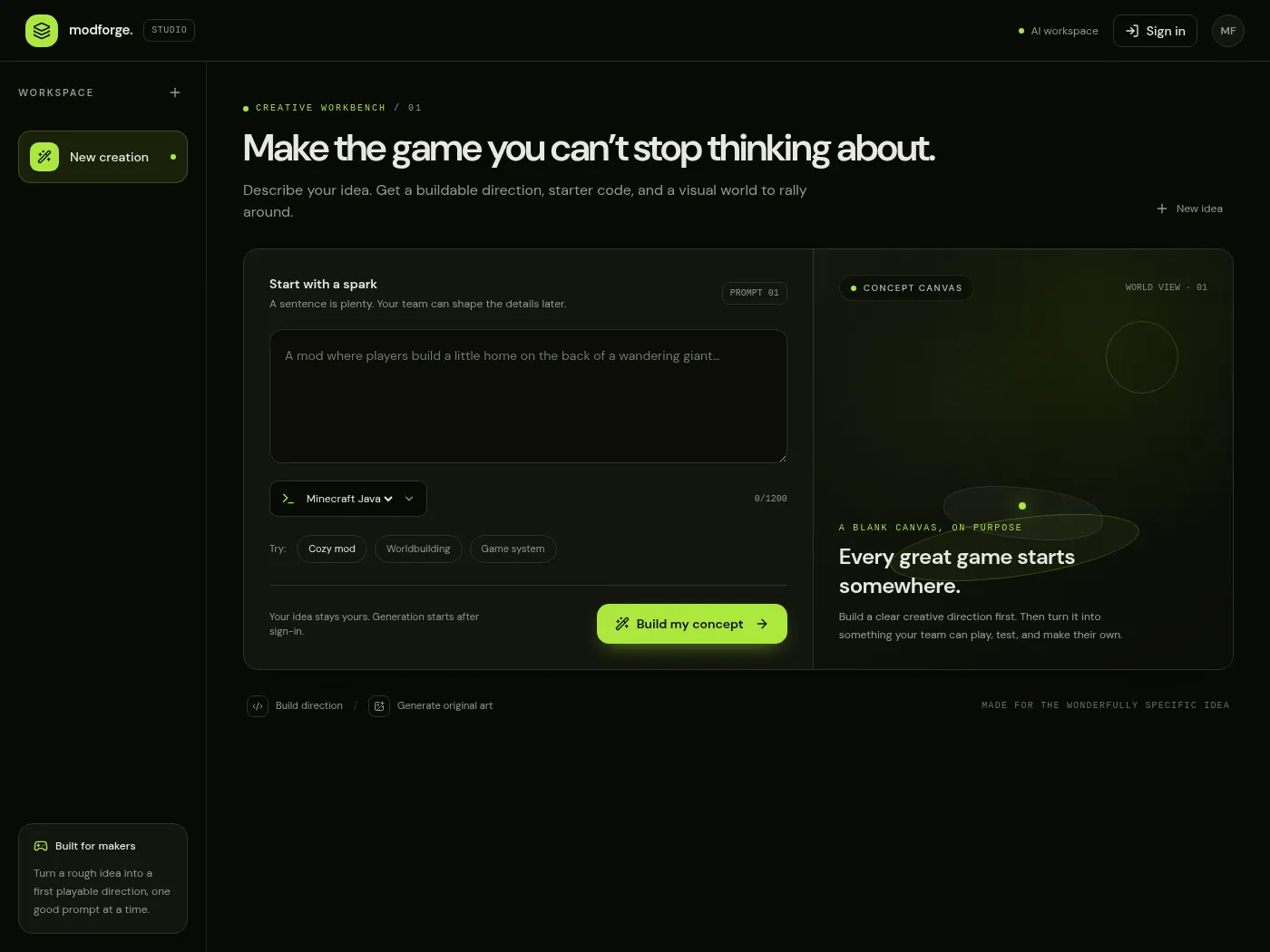 ModForge AI Studio