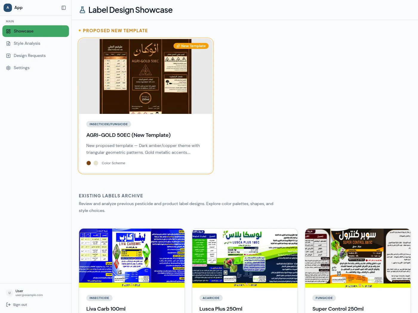 Pesticide Label Showcase