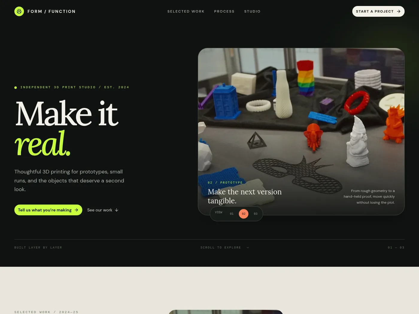 3D Print Company Site