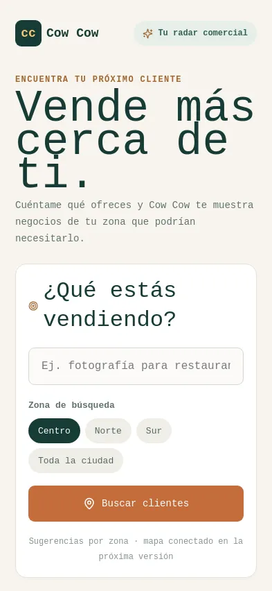 Cow Cow Client Finder