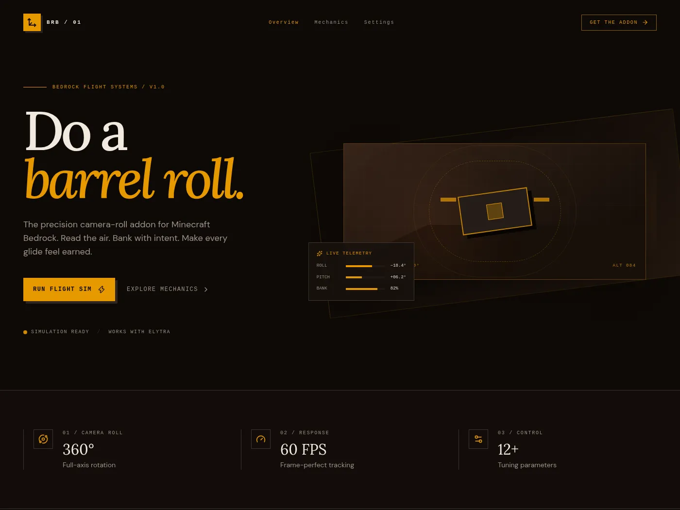 Barrel Roll Bedrock