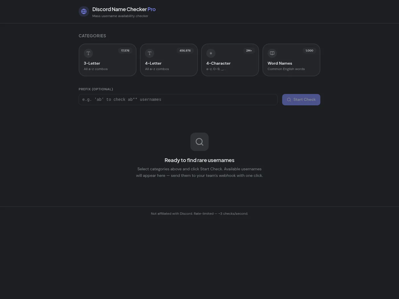 Discord Name Checker Pro