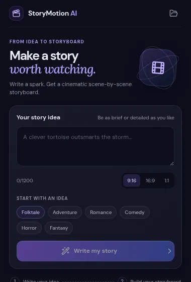 StoryMotion AI Generator