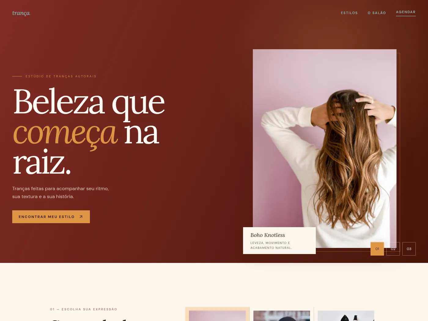 Salão de Tranças Web