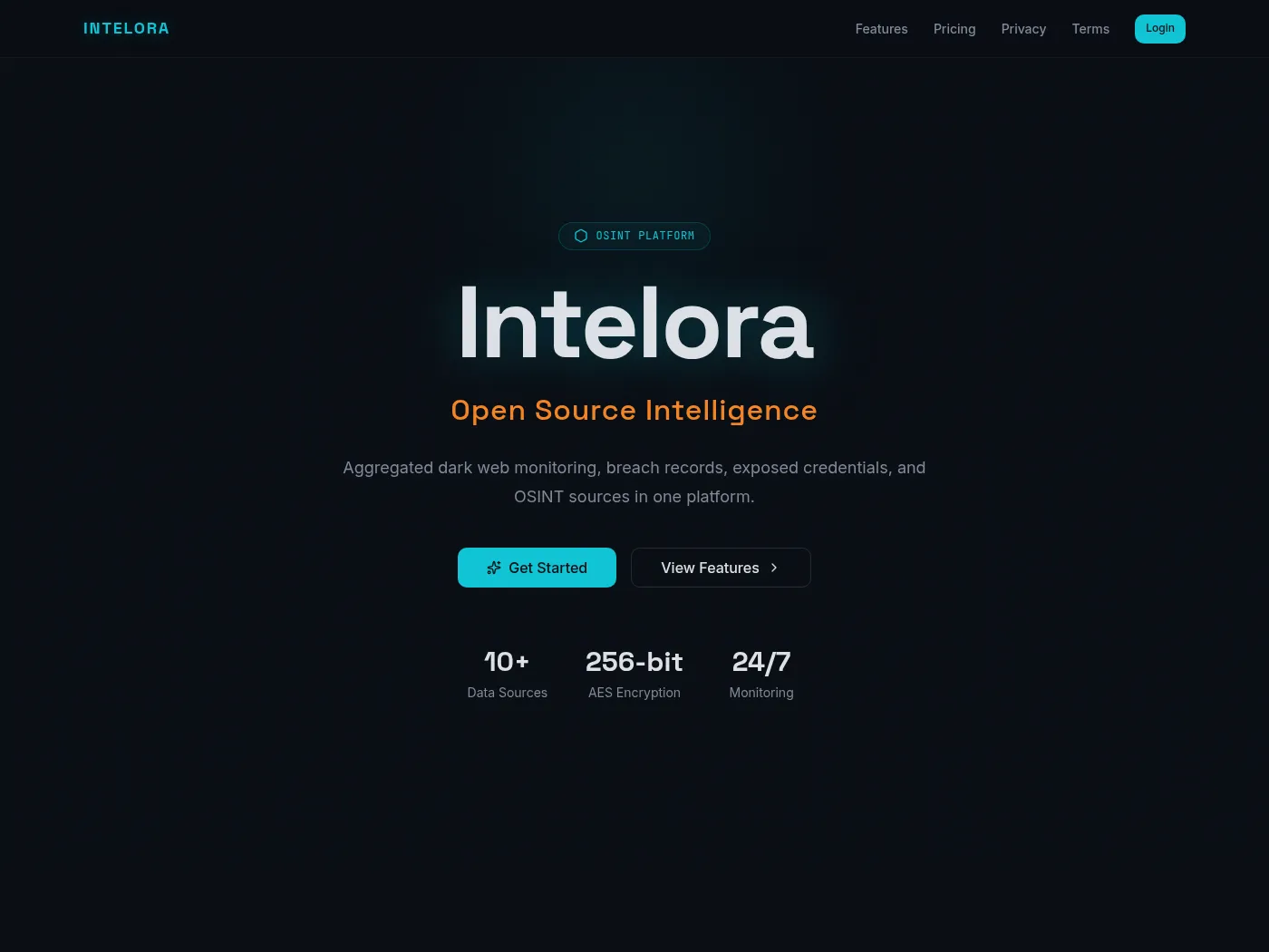 Intelora OSINT Platform