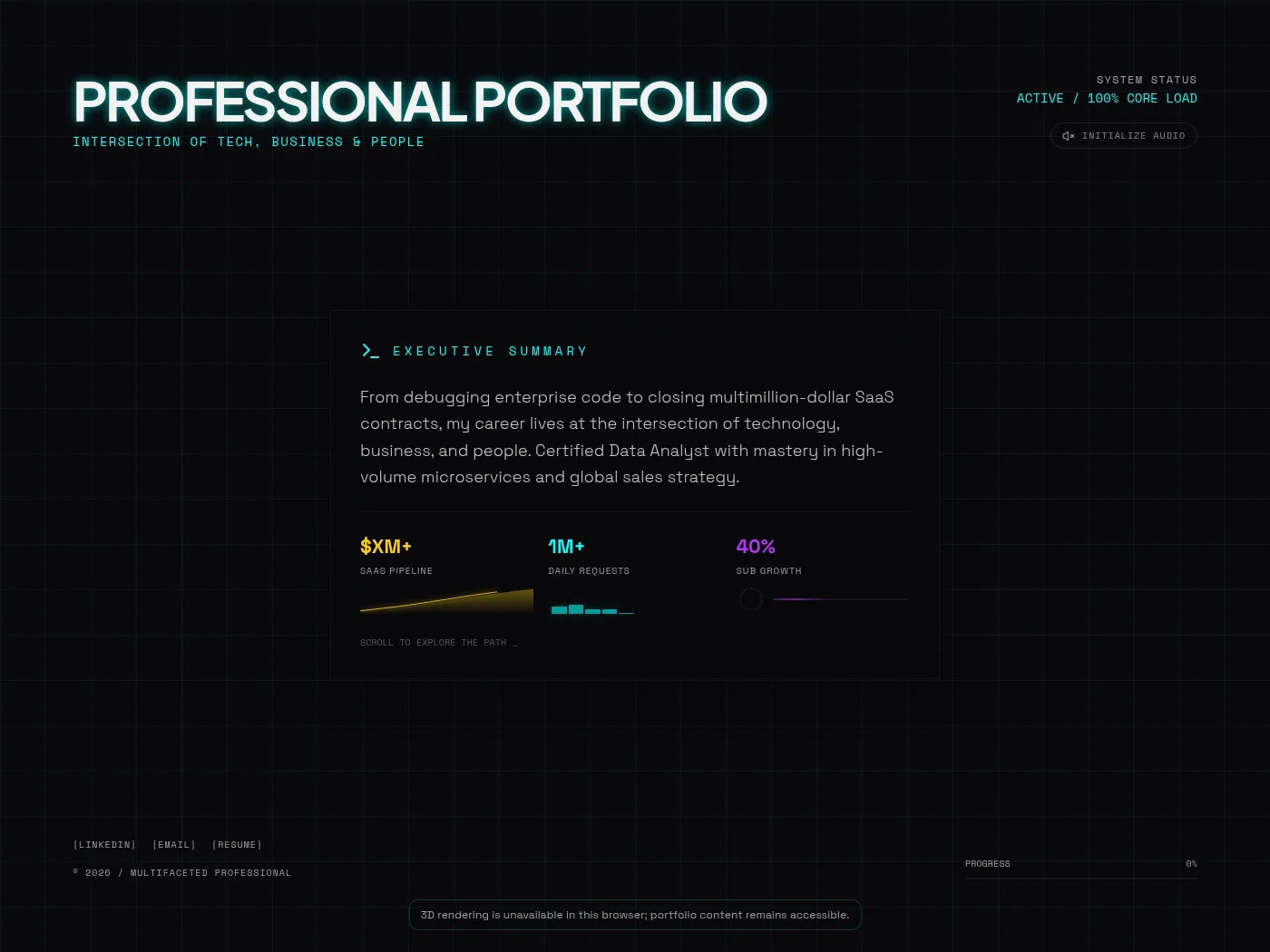 3D Tech Portfolio