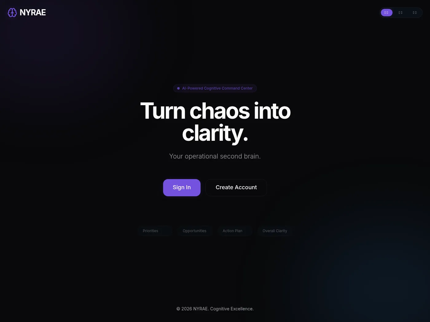 NYRAE Cognitive Command