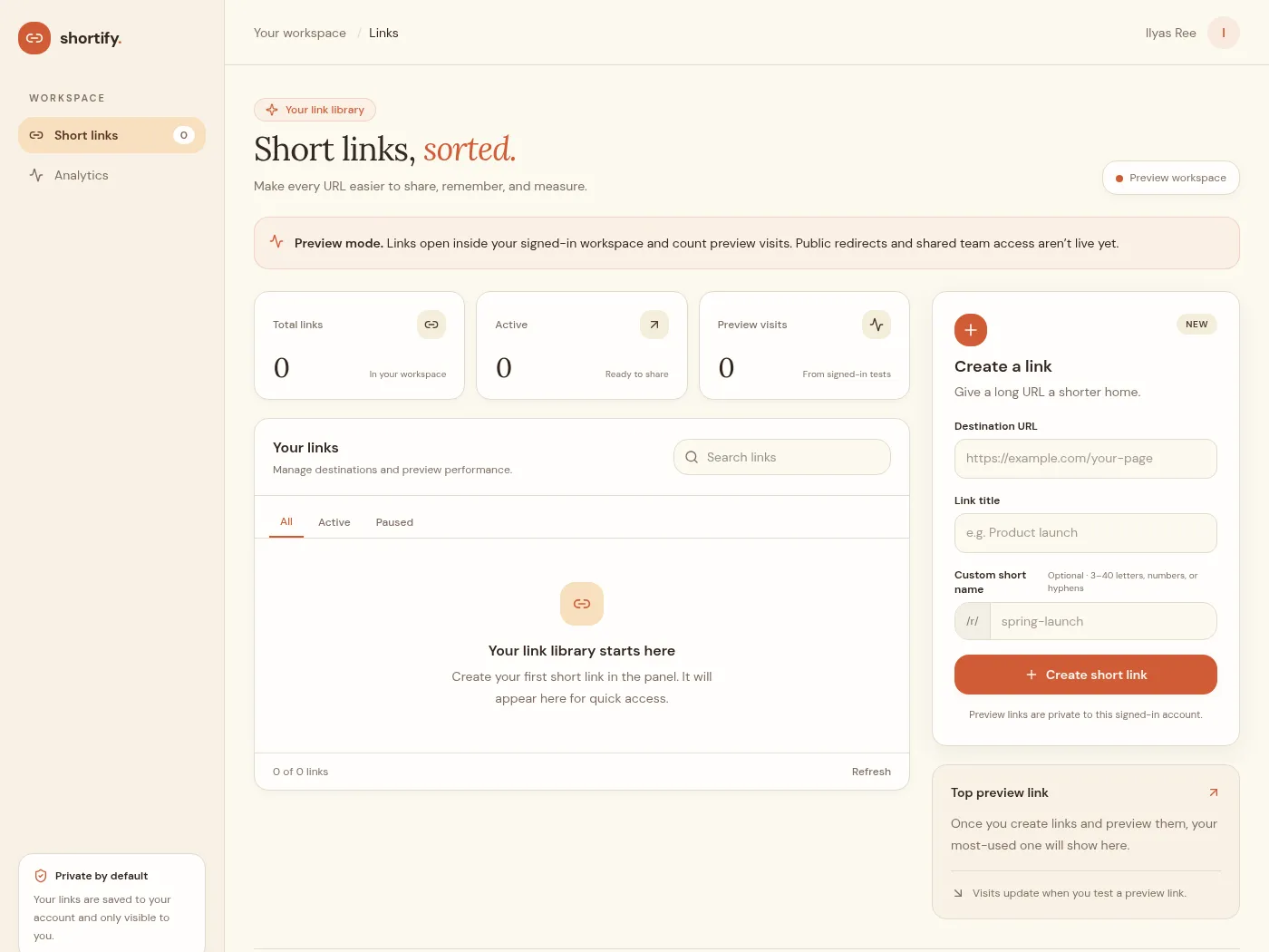 Shortify: Team URL Shortener