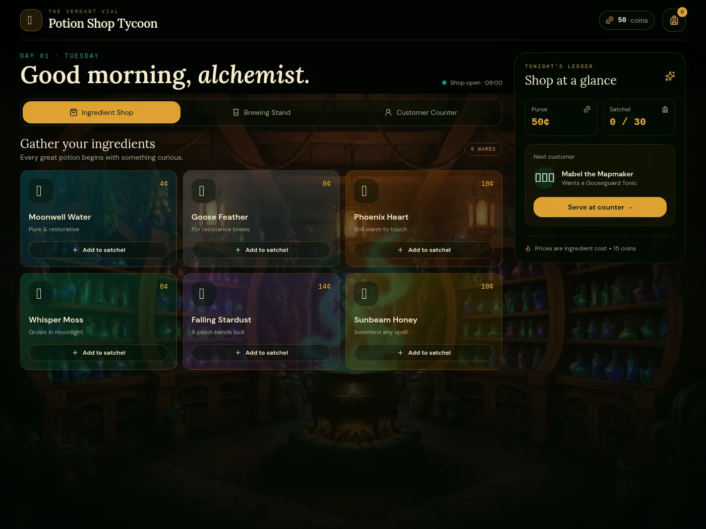 Potion Shop Tycoon