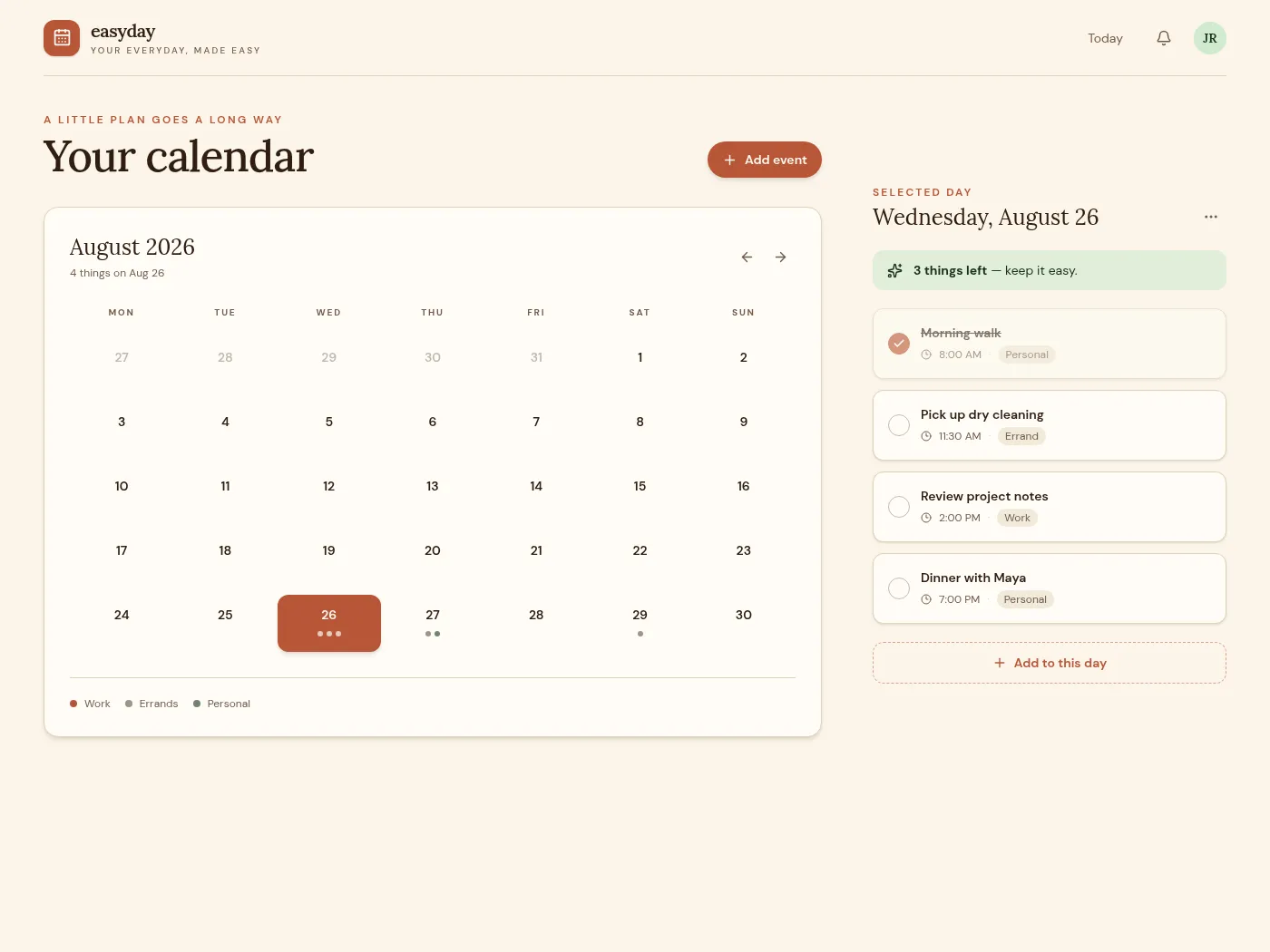EasyDay Calendar