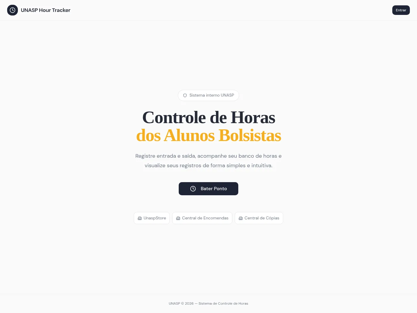 Unasp Hour Tracker