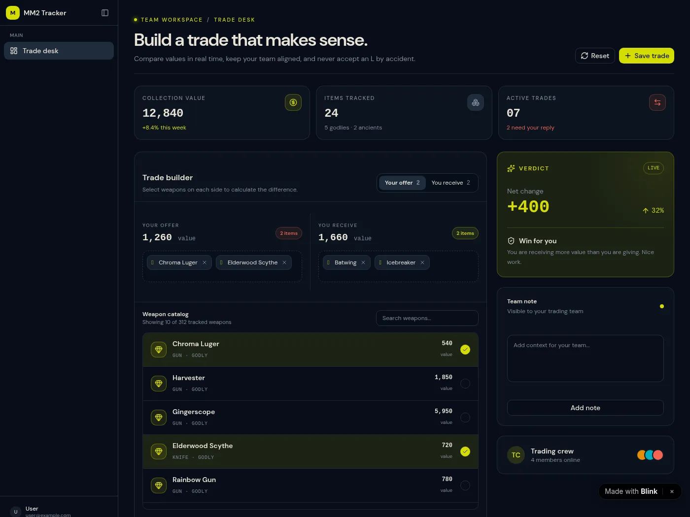 MM2 Trade Tracker