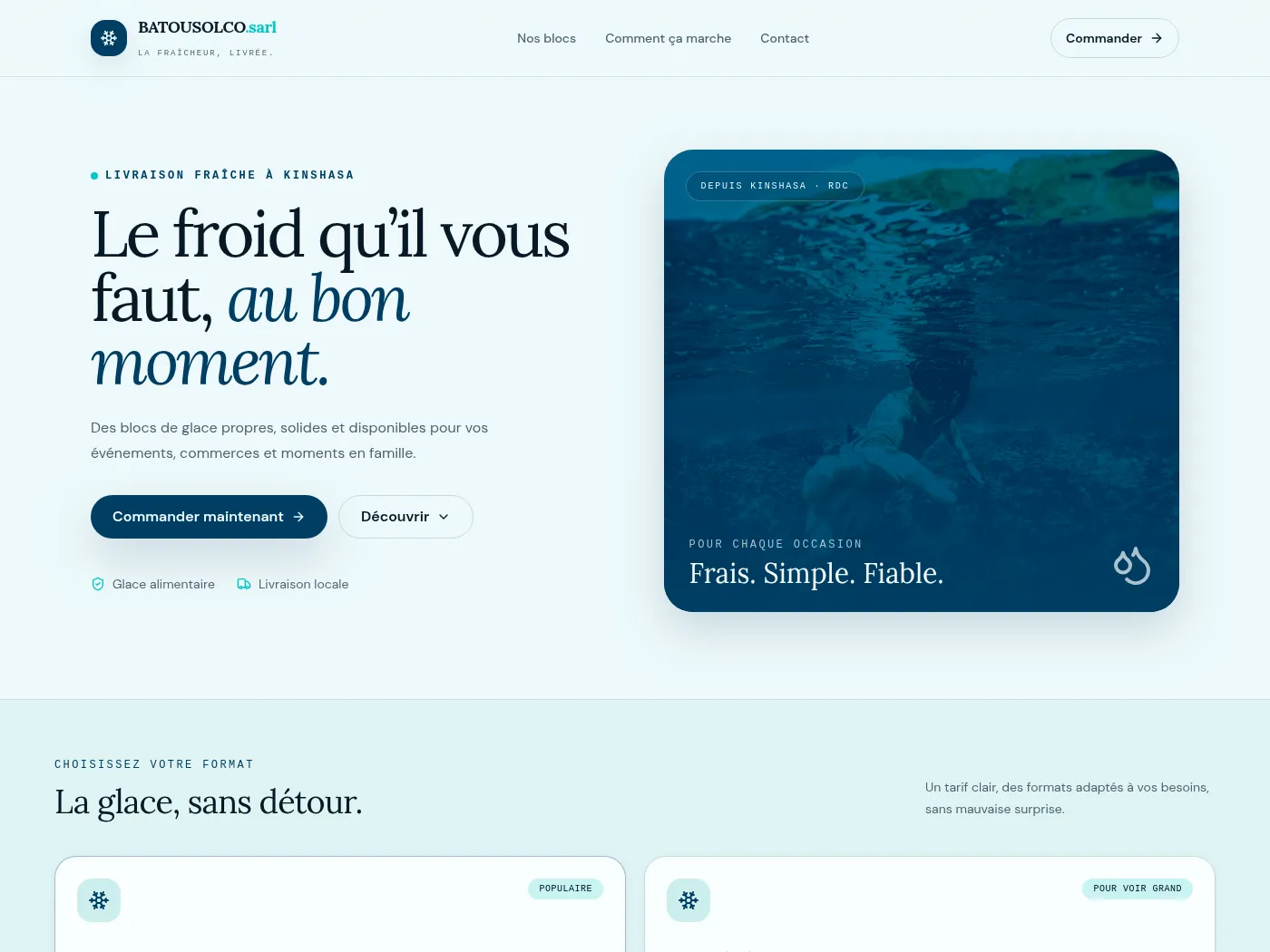 Batousolco Ice Order Site