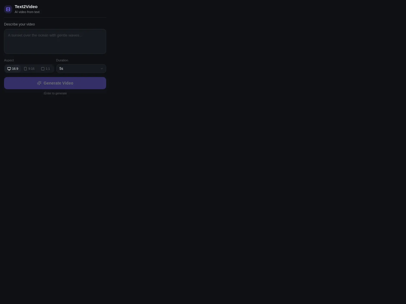 Text2Video Extension