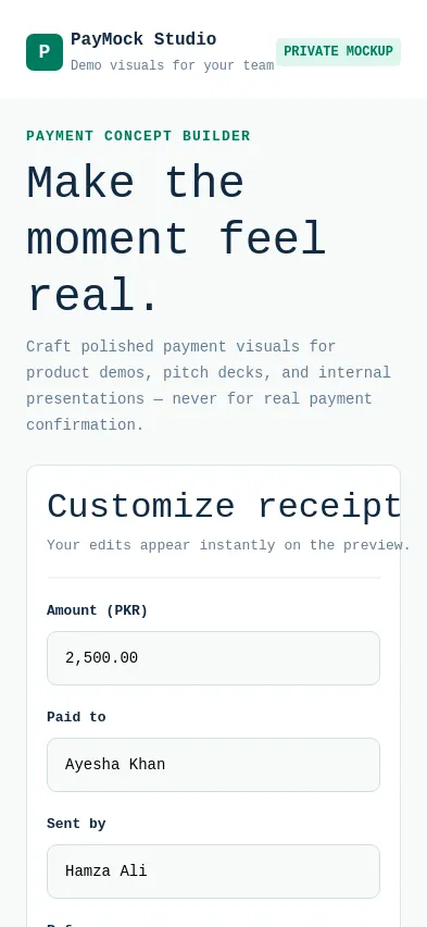 Easypaisa Snap Demo