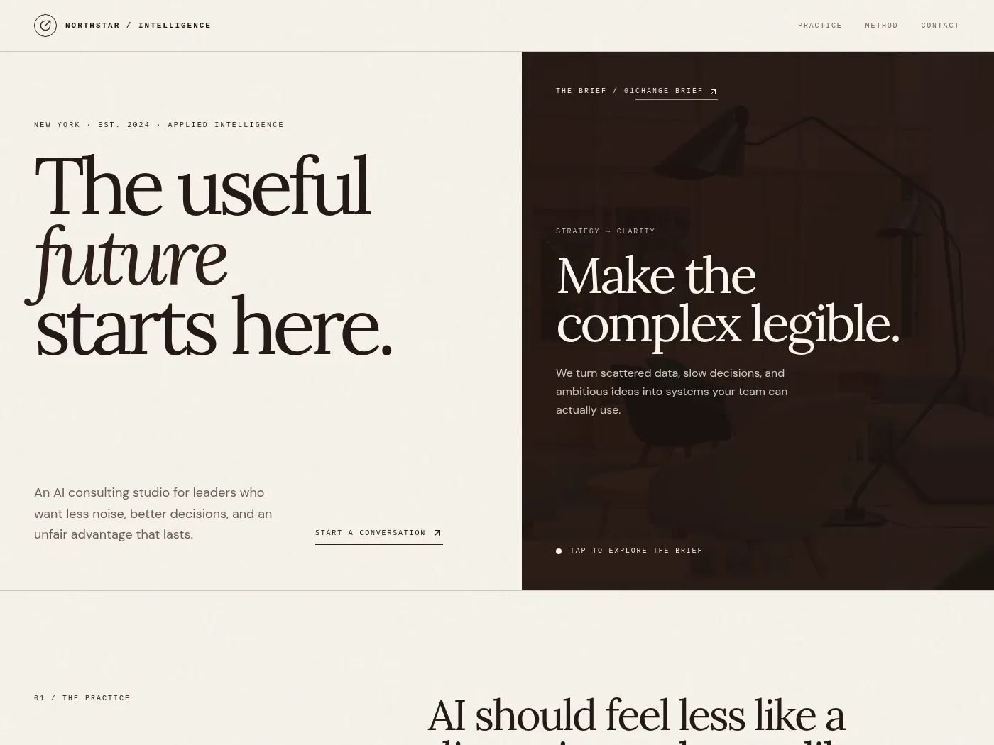 AI Consulting Landing Page