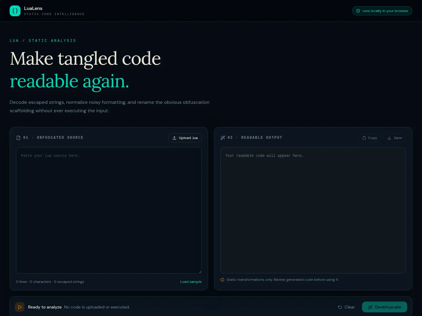Code Deobfuscator