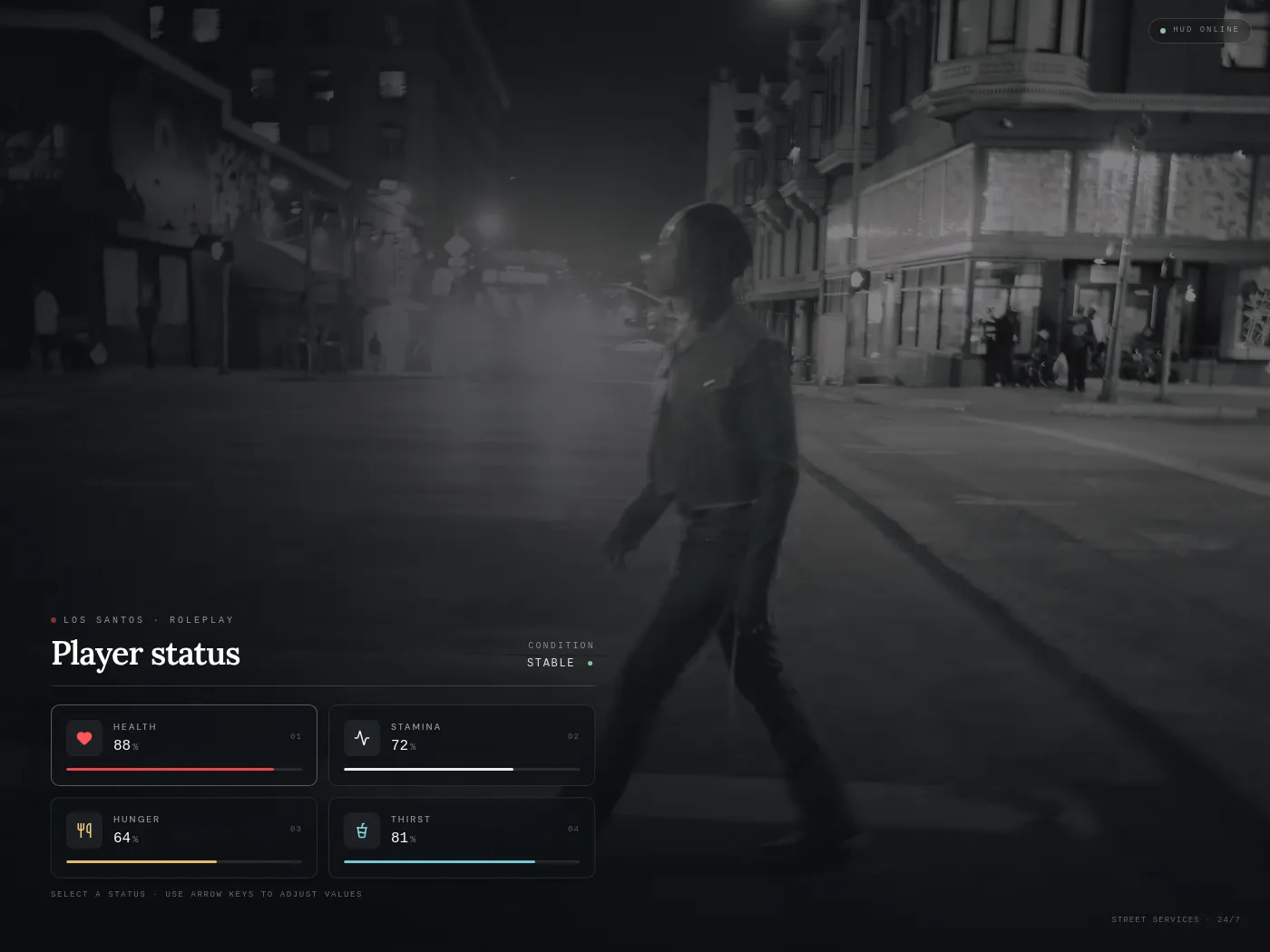 GTA V Roleplay HUD