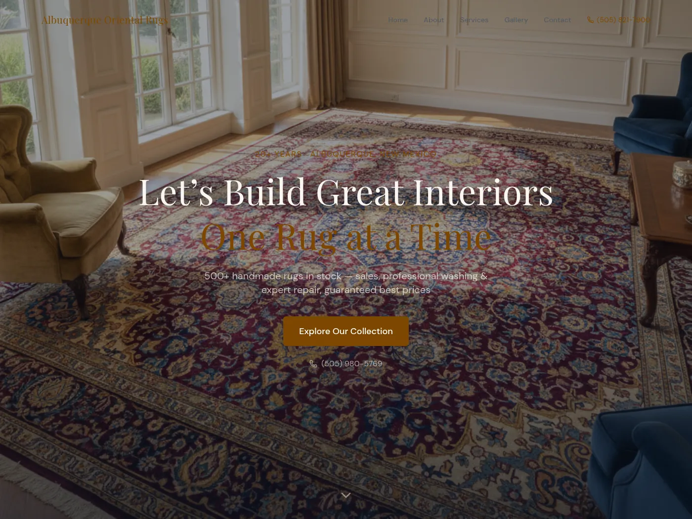 ABQ Luxury Rugs Website