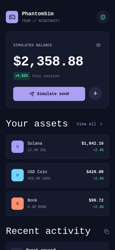 PhantomSim Wallet