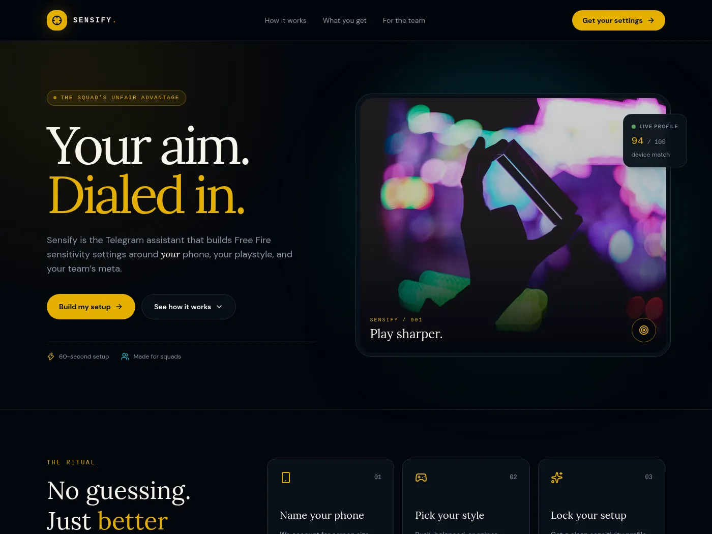 Sensify Bot