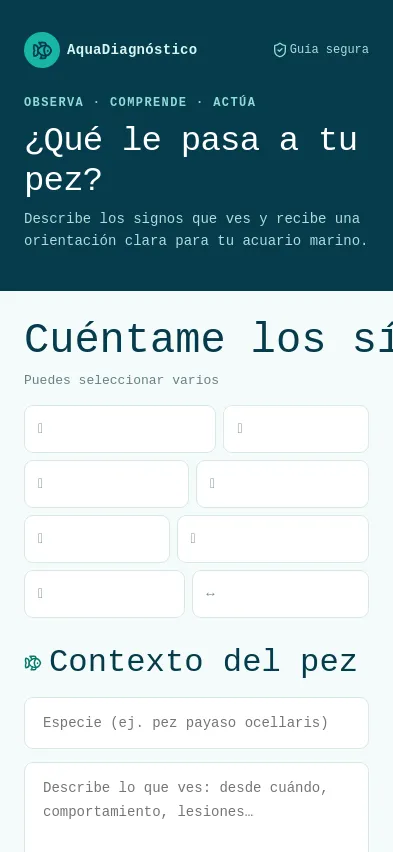 AquaFish Diagnóstico App