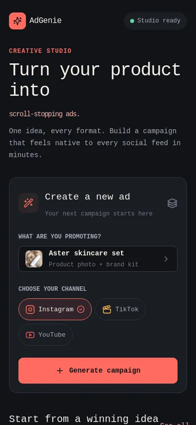 AdGenie Studio
