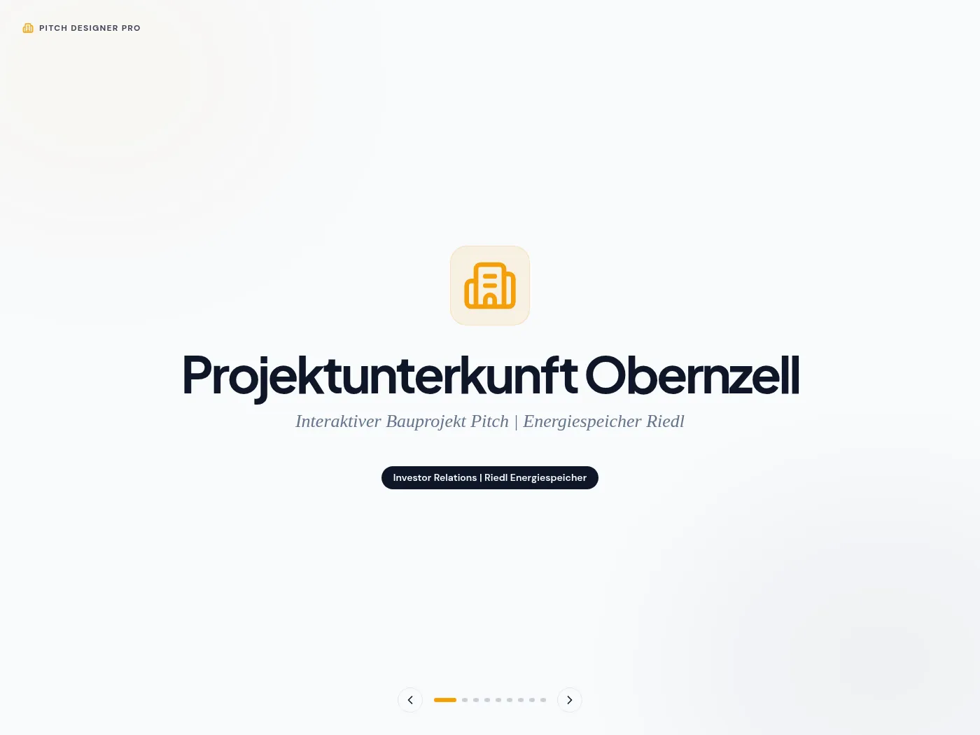 Bauprojekt Pitch Designer