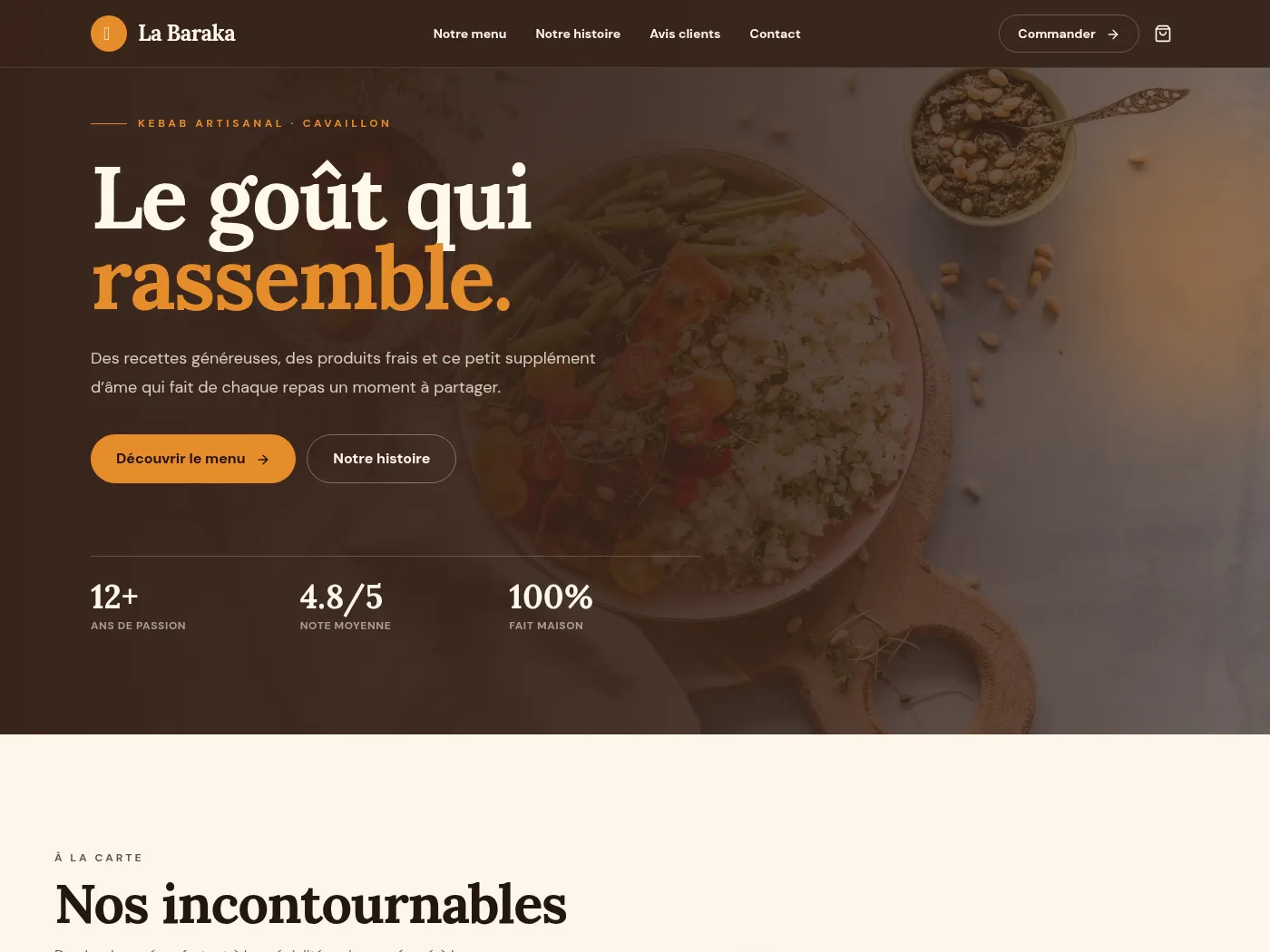 Baraka Kebab Webshop