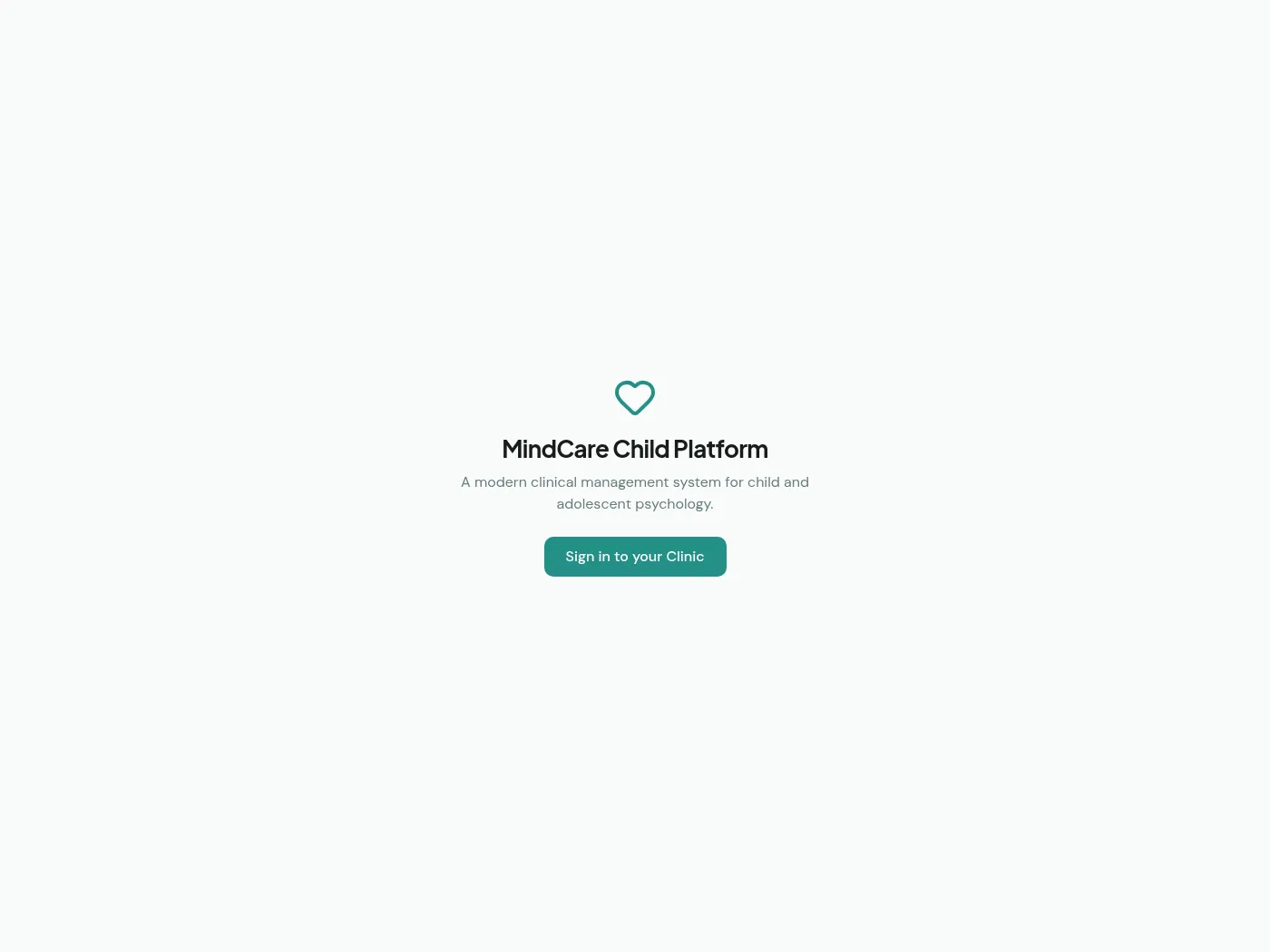 MindCare Child Platform