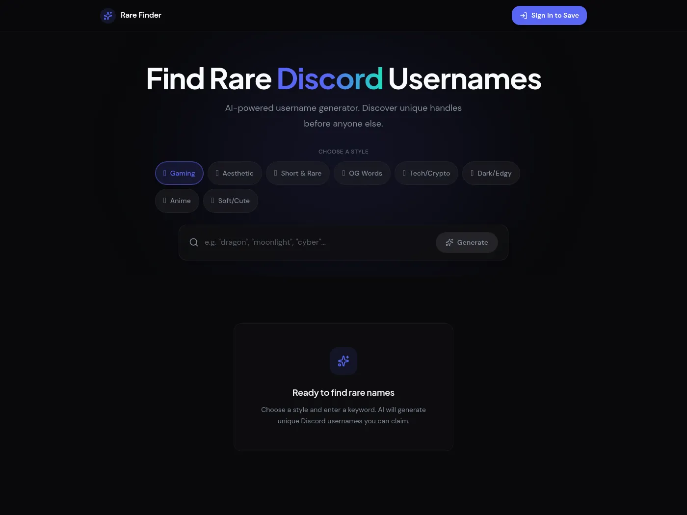 Rare Discord Finder
