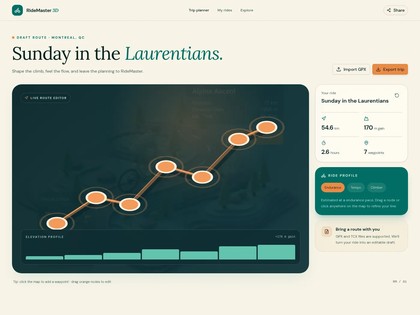 RideMaster 3D Planner