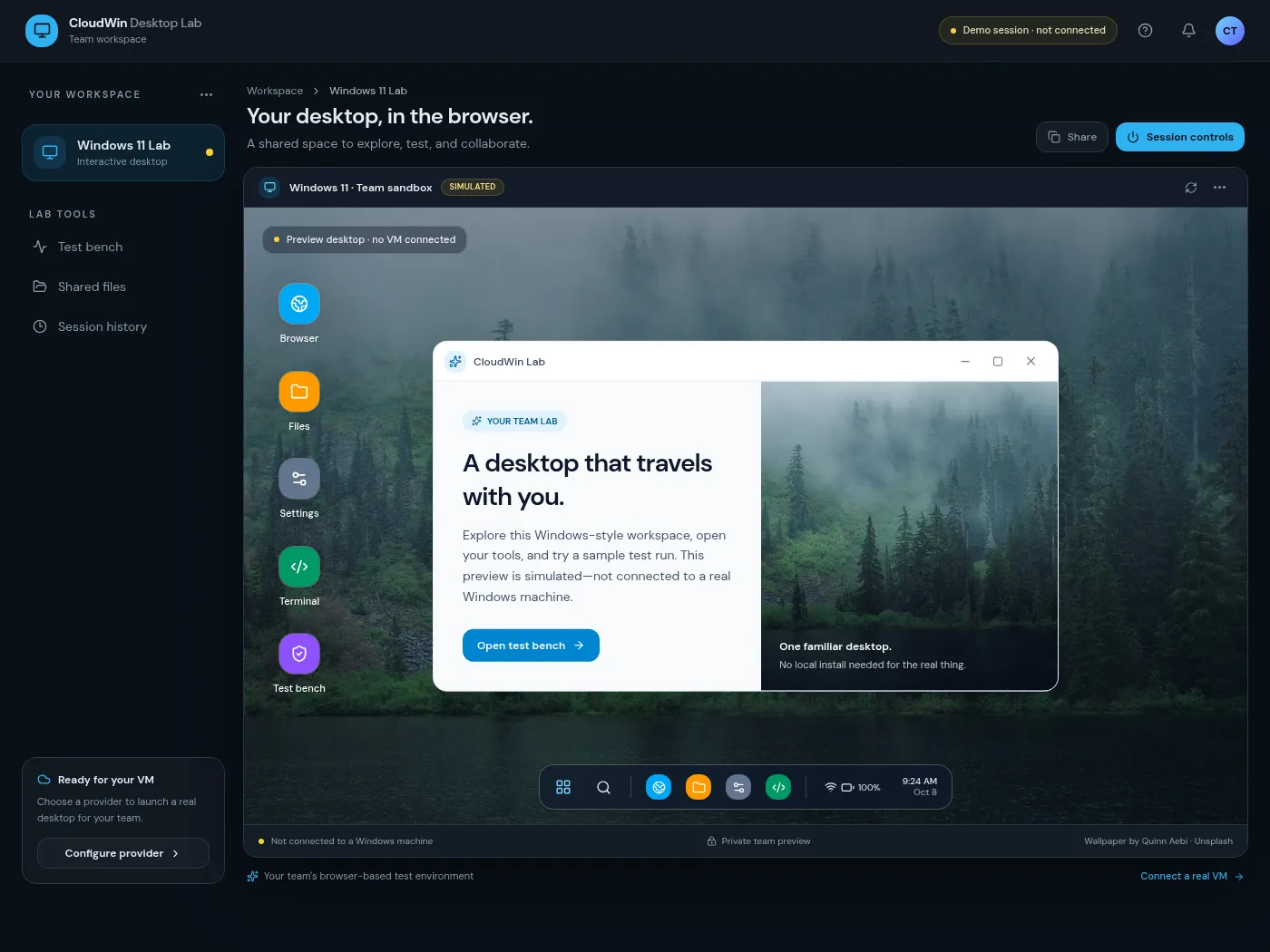 CloudWin Desktop Lab